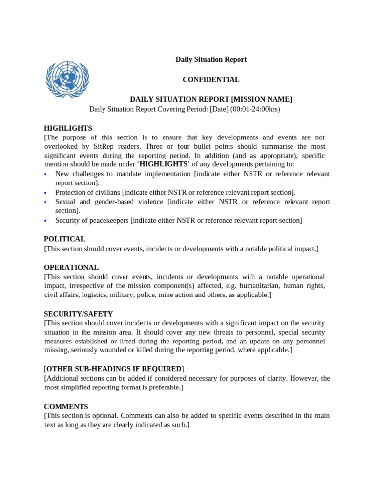 Daily Sitrep | PDF