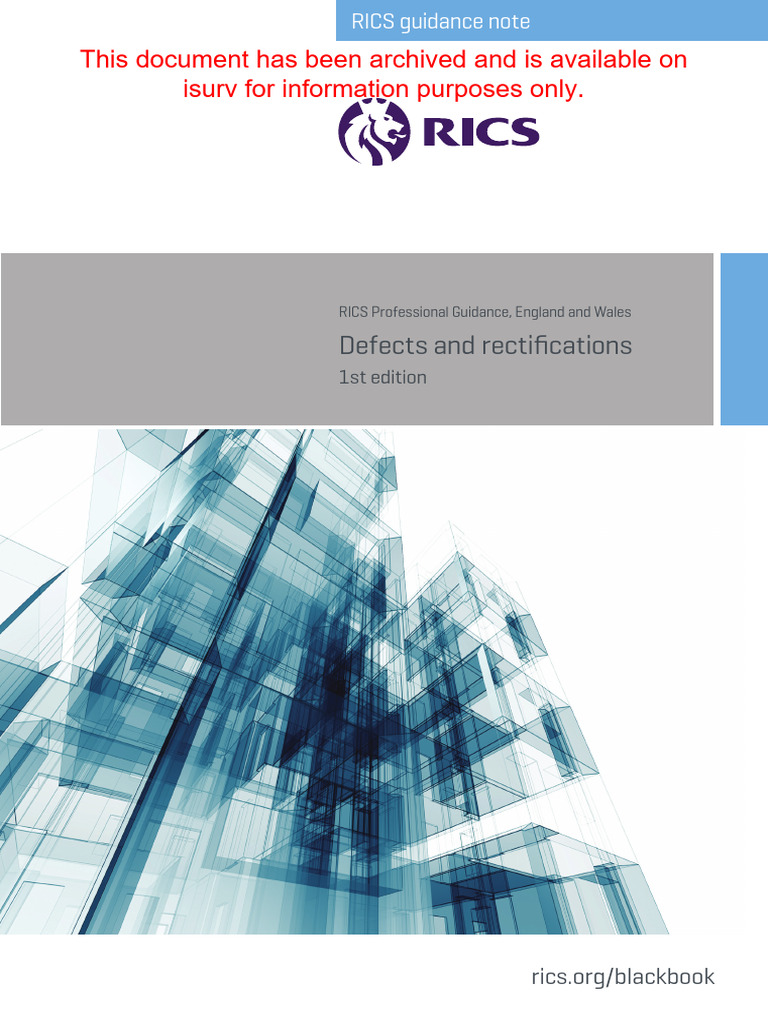 Defects and Rectification Archived | PDF | Tort | Negligence