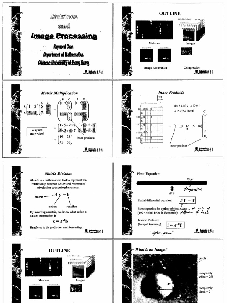 Matrix and Image Processing | PDF