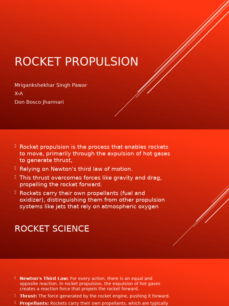 Rocket Thrust and Newton's Law | PDF