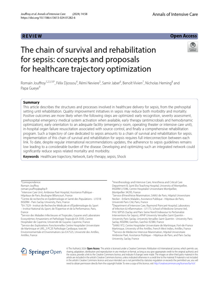 Optimizing Sepsis Care Pathways | PDF | Intensive Care Unit | Sepsis