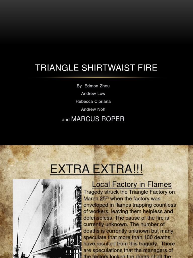 Triangle Shirtwaist Fire: Marcus Roper | PDF