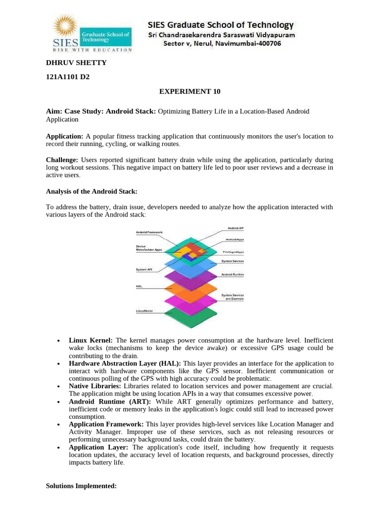 Optimize Battery Life in Android Apps | PDF | Android (Operating System ...