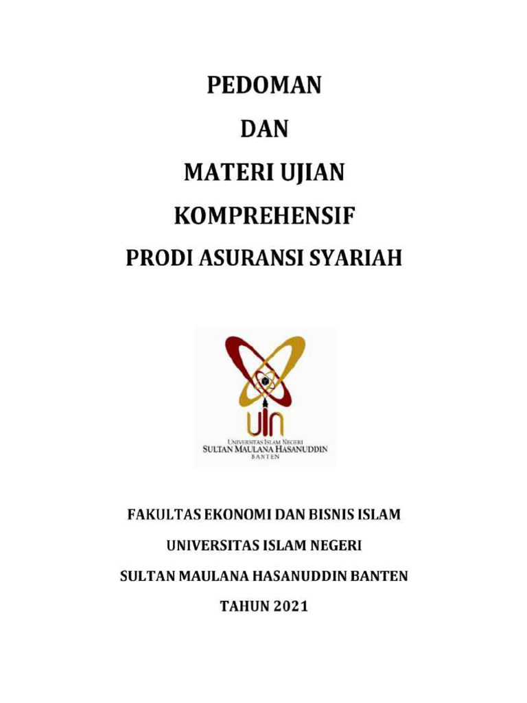 Pedoman Dan Materi Ujian Komprehensif P | PDF