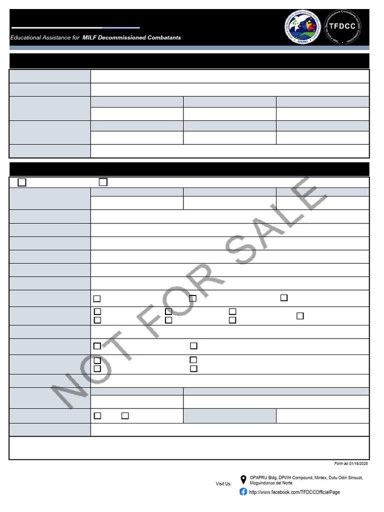 Educational Assistance Application Form | PDF