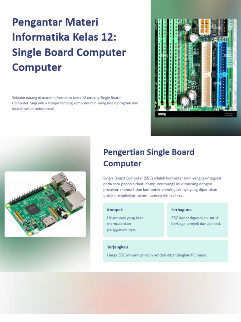 Pengenalan Single Board Computer Arduino | PDF