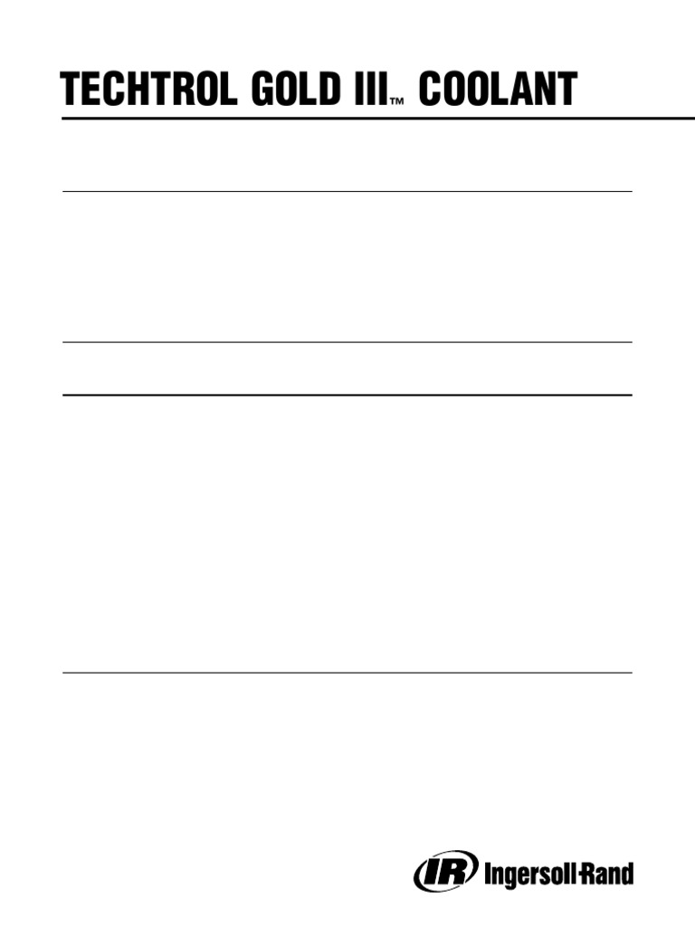 MSDS - Techtrol Gold III (English Version) | PDF | Personal Protective ...