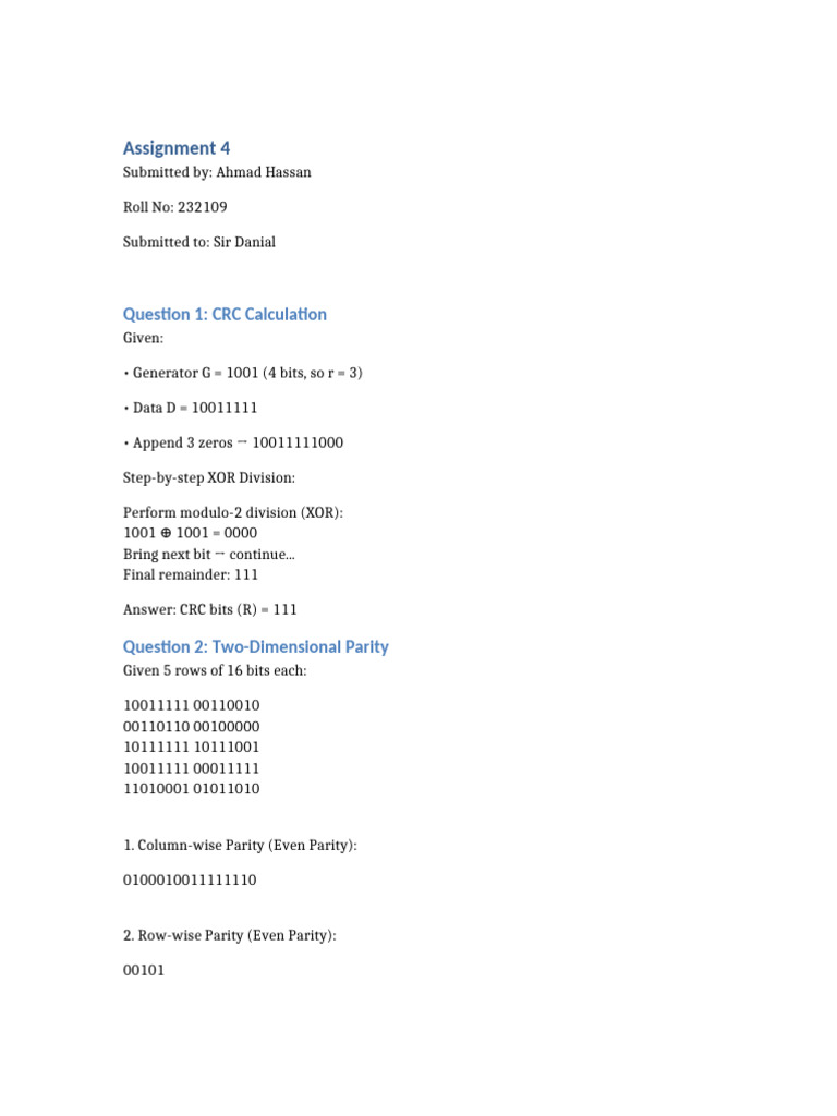 AhmadHassan Assignment4 Complete | PDF