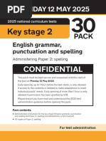 2025 KS2 National Curriculum Tests Guide | PDF | Educational Stages