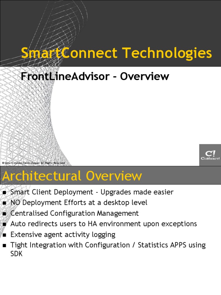 Smartconnect Technologies: Frontlineadvisor - Overview | PDF | Instant ...