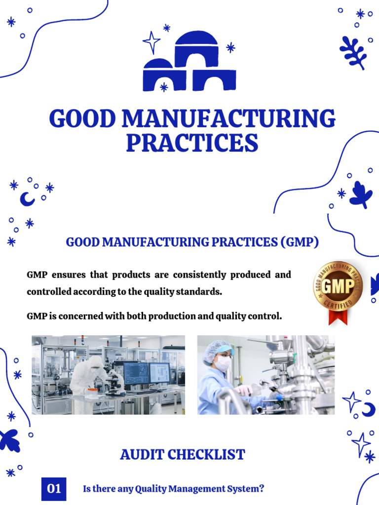 GMP Audit Checklist for Quality Control | PDF