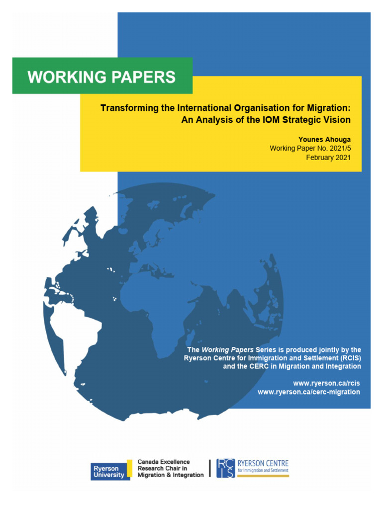 Ahouga - Transforming The IOM An Analysis of The IOM Strategic Vision ...