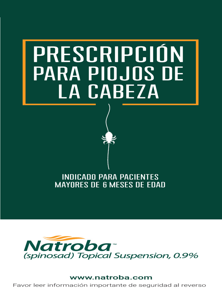 Natroba: Tratamiento para Piojos | PDF