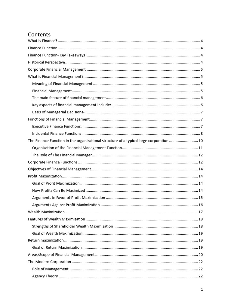 Unit1 Notes FM | PDF | Internal Rate Of Return | Capital Structure