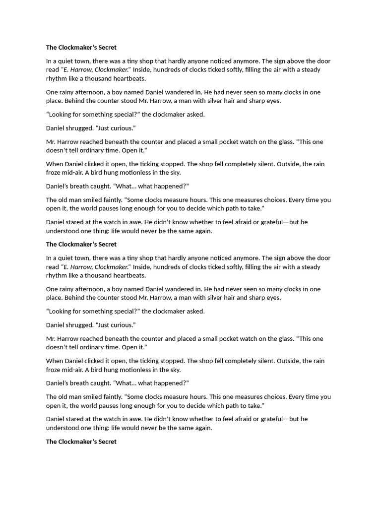 The Clockmaker's Choice | PDF | Clock | Horology