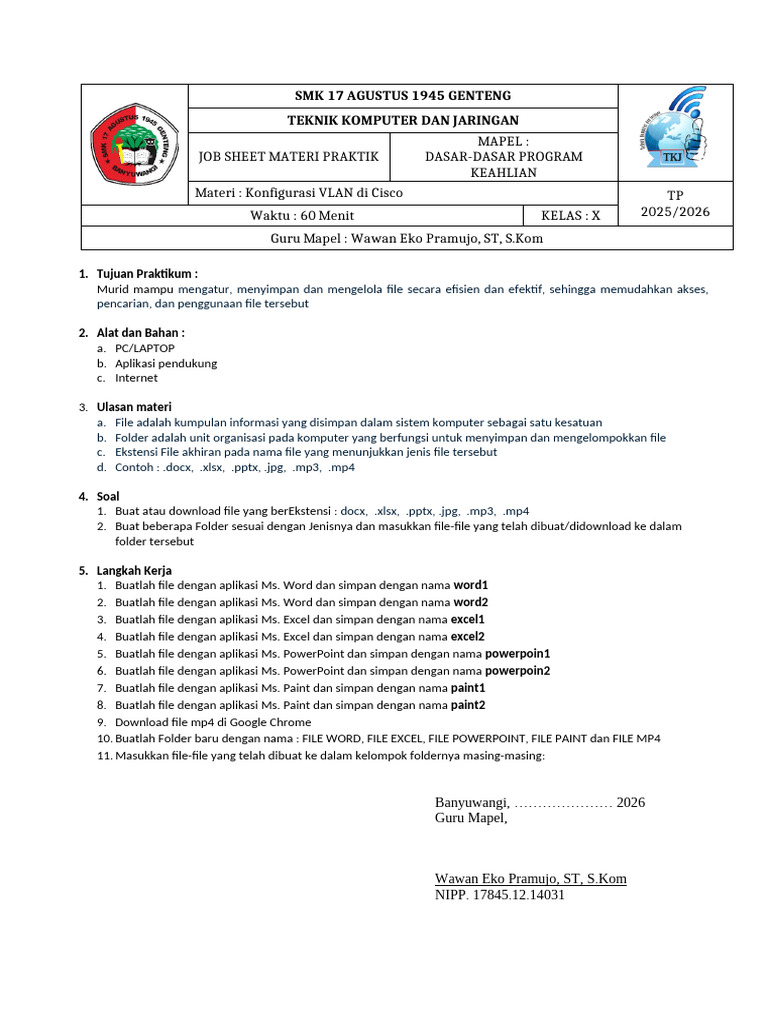Jobsheet-1 | PDF