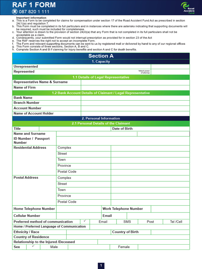 Claims Forms_ New (1) | PDF | Business | Traffic Collision