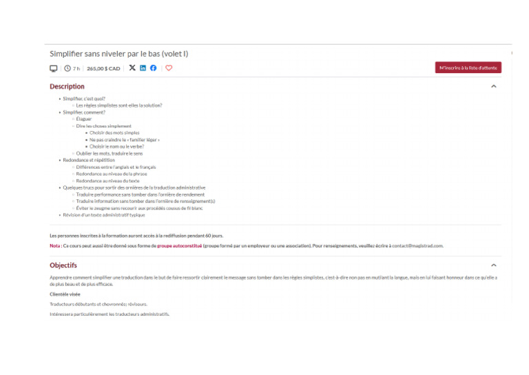 Programme de Formation | PDF