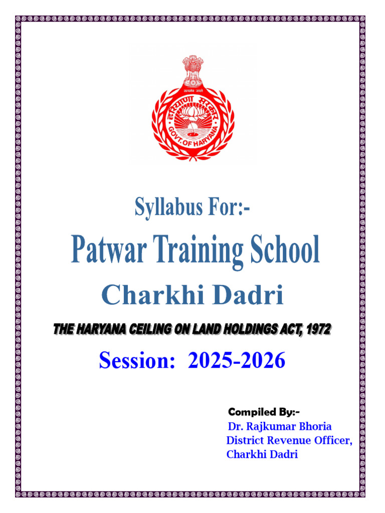 Haryana Land Ceiling Act Overview | PDF | Leasehold Estate | Interest
