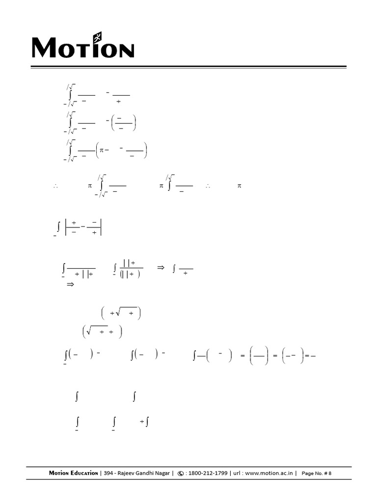 Definite Integration Solution (DPP-4) | PDF | Chess Theory | Chess