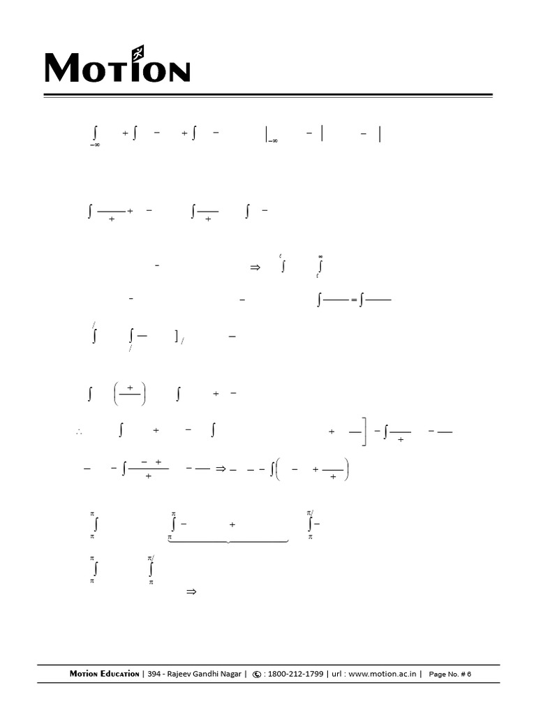 Definite Integration Solution (DPP-3) | PDF | Chess Theory | Chess Openings