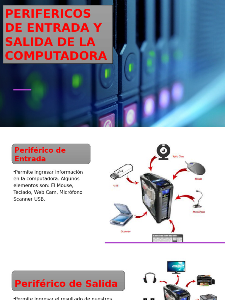 Perifericos de Entrada y Salida de La Computadora | PDF