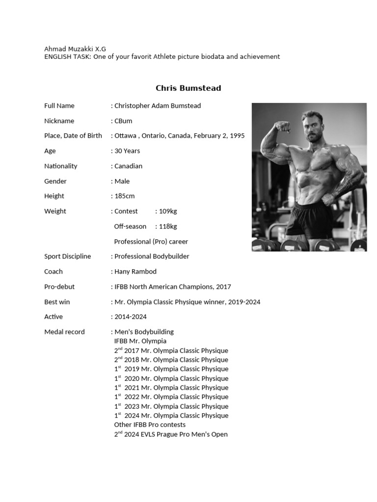 Athlete Biography | PDF