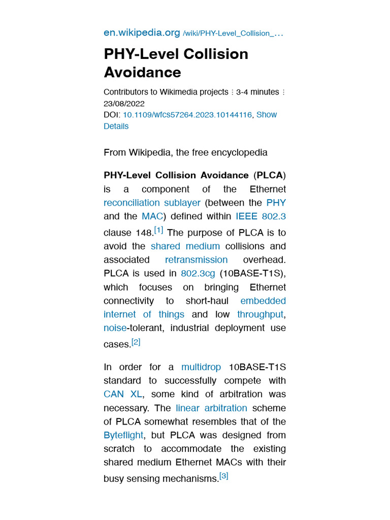 PHY-Level Collision Avoidance Explained | PDF | Computer Science ...