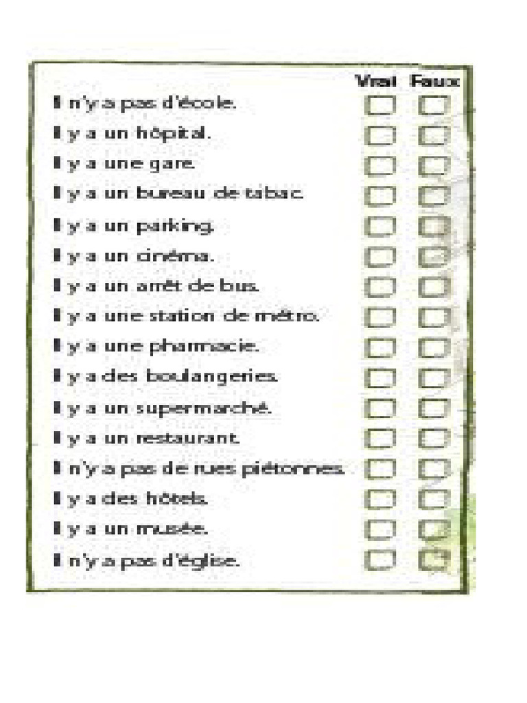 Doc1 Il y A | PDF