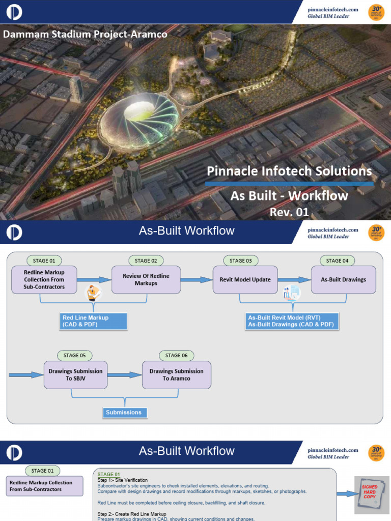 Dammam Stadium As-Built Workflow | PDF | Computing