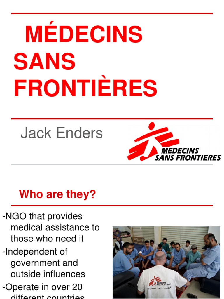 Médecins Sans Frontières: Jack Enders | PDF | Social Science