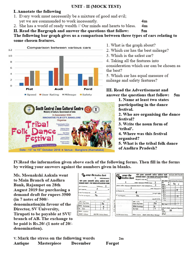 Mock Test: Language and Graph Analysis | PDF