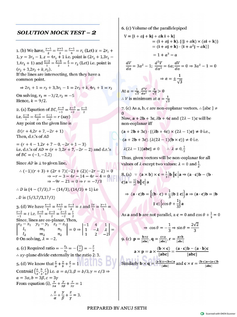 Mock Test - 2 Answer Key - 40185360 - 2024 - 08 - 01 - 23 - 19 | PDF