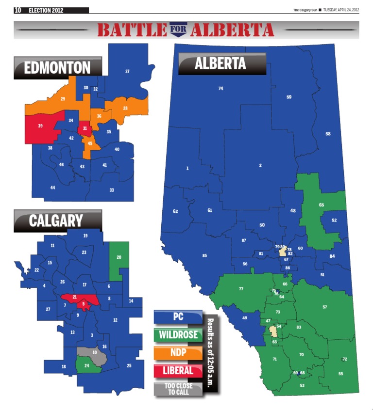Alberta Election Results 2012 | PDF