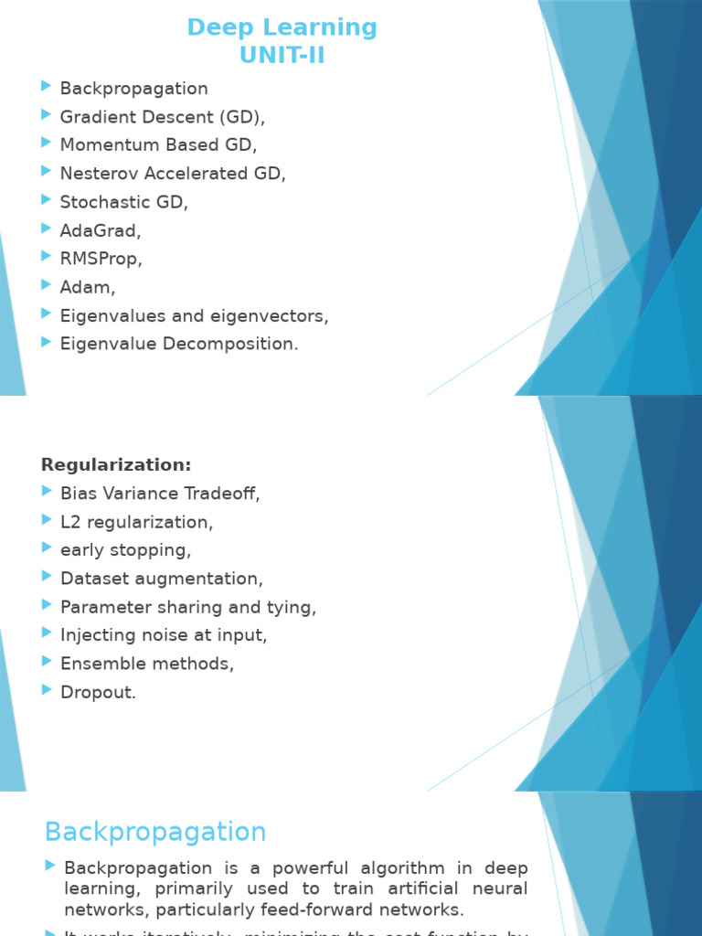 Unit-2 Deep Learning | PDF | Eigenvalues And Eigenvectors | Matrix (Mathematics)