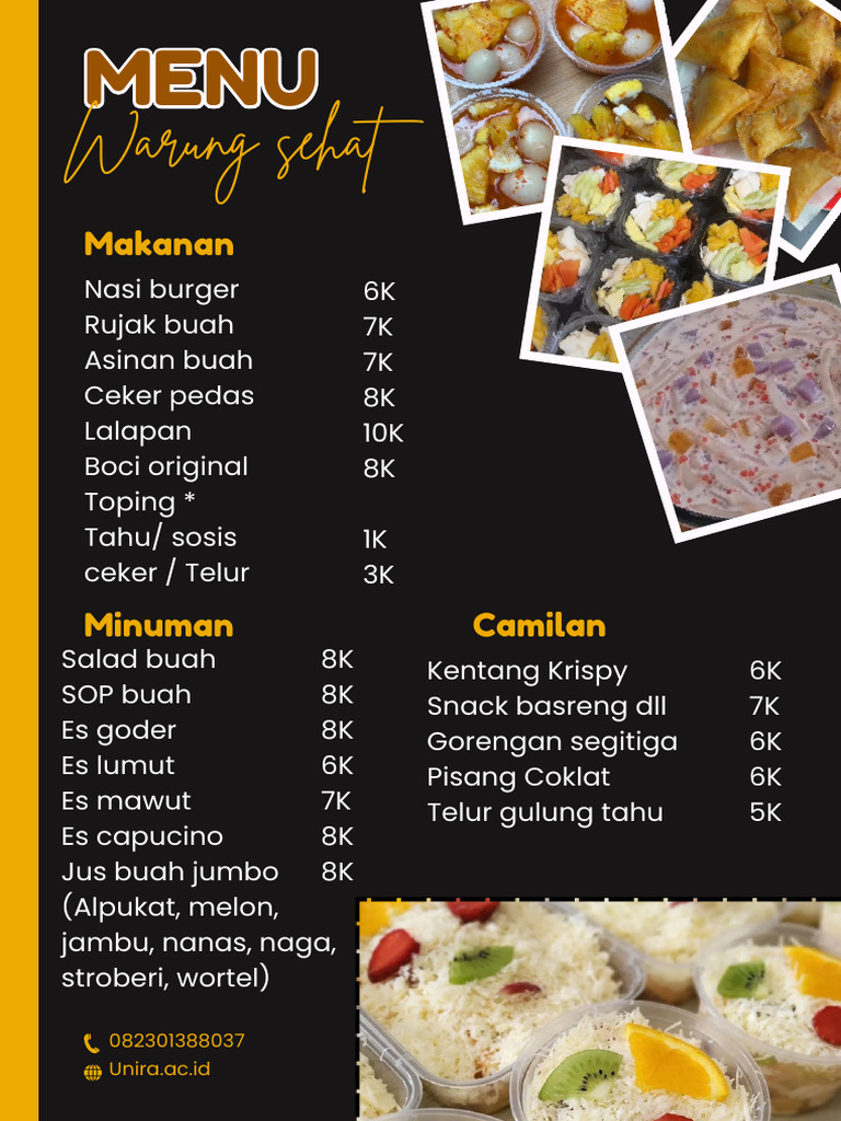 Hitam Kuning Elegan Menu Kedai Mie Dan Camilan - 20240502 - 220327 ...