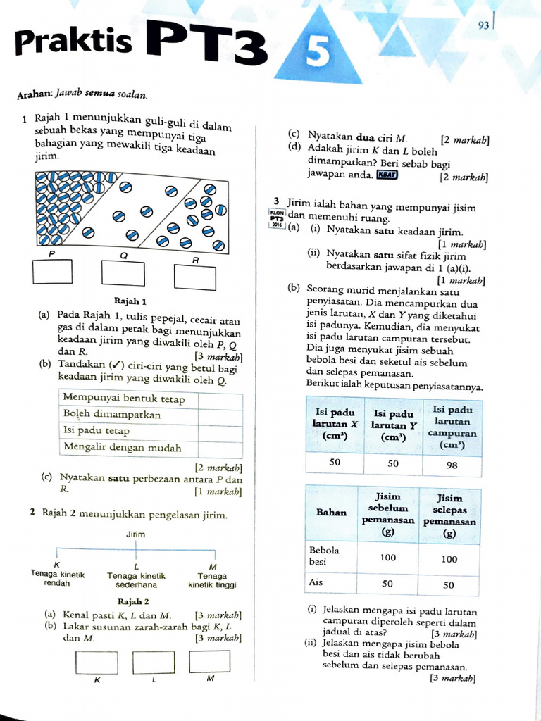 Form 1 Science Questions | PDF