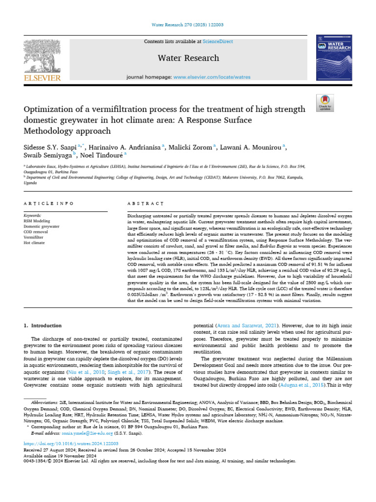 Water Research | PDF