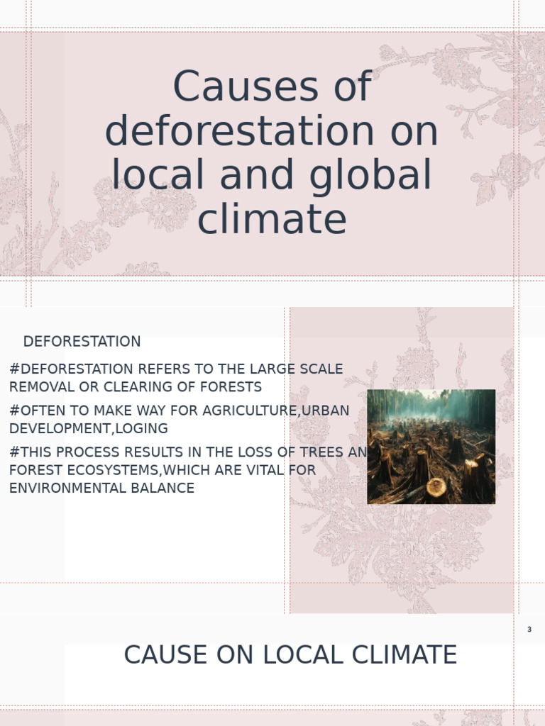 Deforestation's Impact on Climate Change | PDF | Deforestation ...