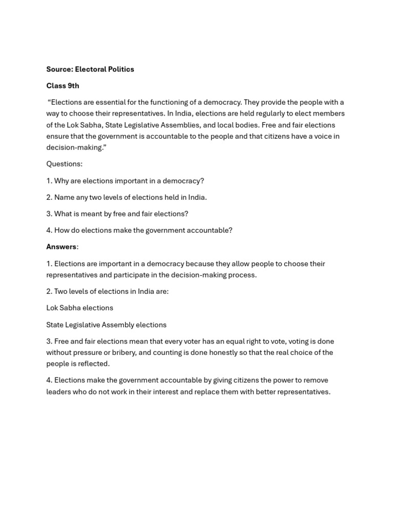 9th Source CH 3 Civics | PDF