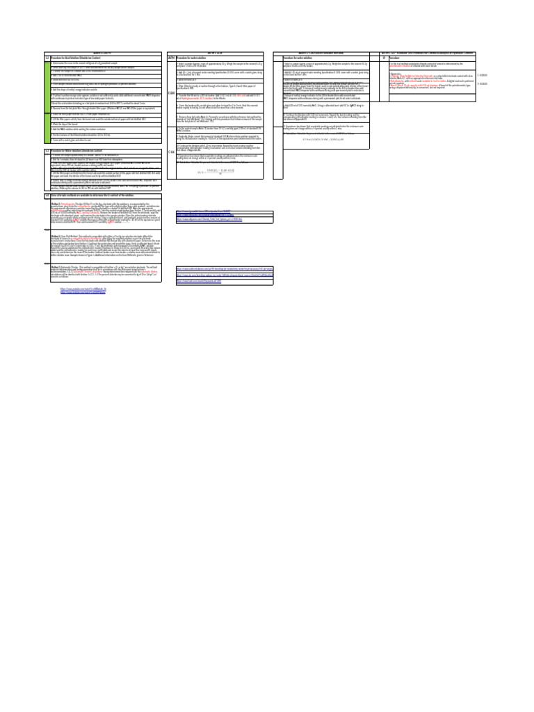 Summary of Steps To Determine Chloride Content in Concrete | PDF | Concrete | Nitric Acid