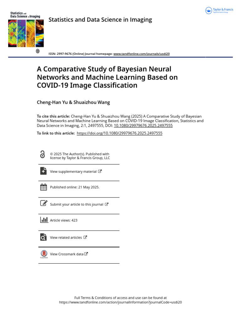 2025A Comparative Study of Bayesian Neural Networks and Machine ...
