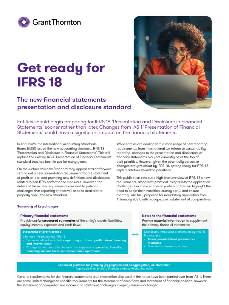IFRS 18: New Financial Statement Standards | PDF | International ...
