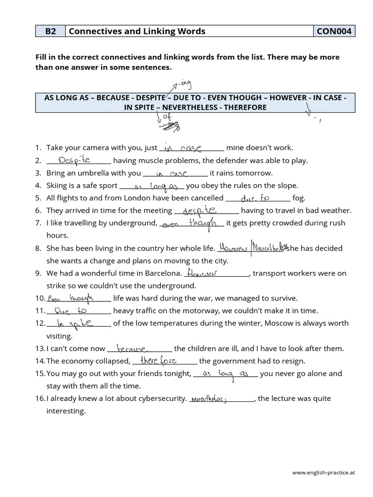 Con004 Connectives Linking Words | PDF | Chess Openings | Chess Theory