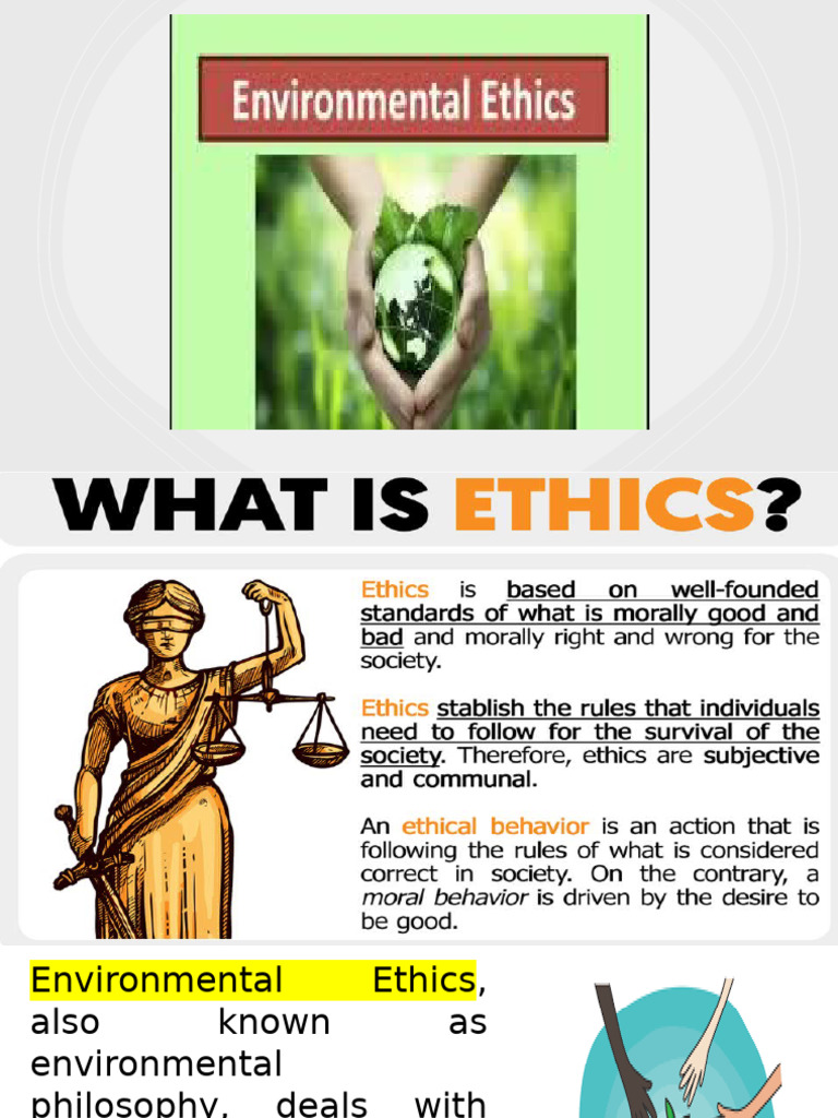 Understanding Environmental Ethics | PDF | Conservation Biology ...