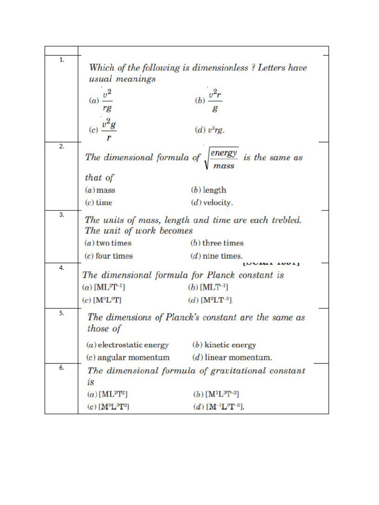 CH 1 Revision QP Set2 | PDF