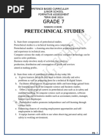 Grade 7 Pretechnical Studies | PDF