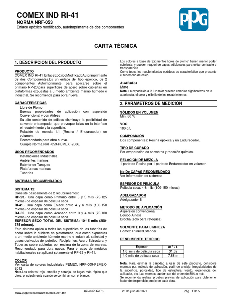 Ri-41 Norma 053 | PDF | Agua | Humedad
