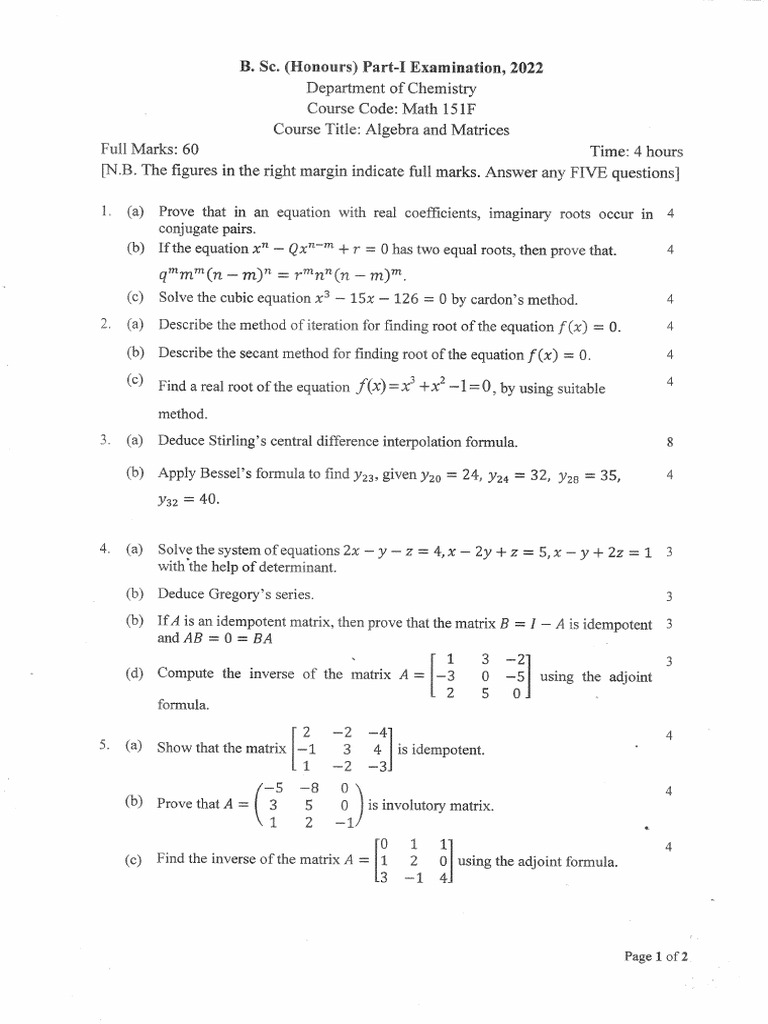Math 151F | PDF