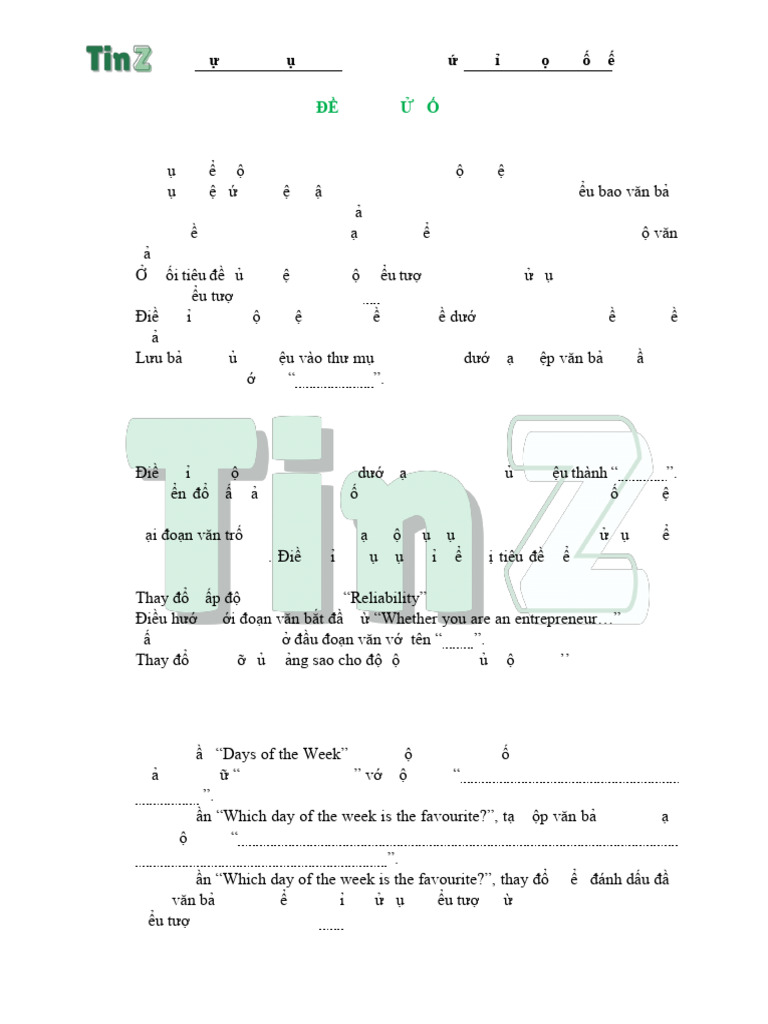 Đề thi thử số 2 Mos Tinz | PDF